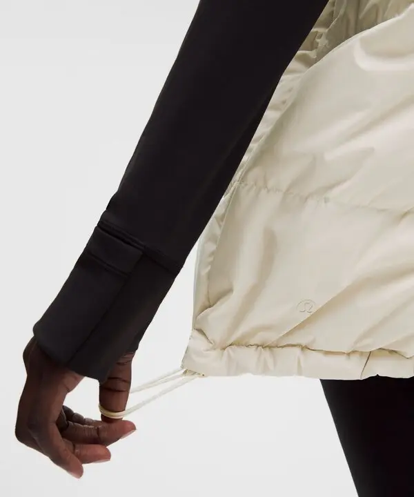 Lululemon Wunder Puff 600-down-fill Mid-length Vest - Light Ivory
