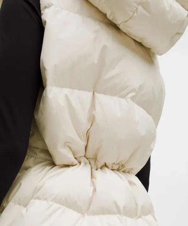Lululemon Wunder Puff 600-down-fill Mid-length Vest - Light Ivory