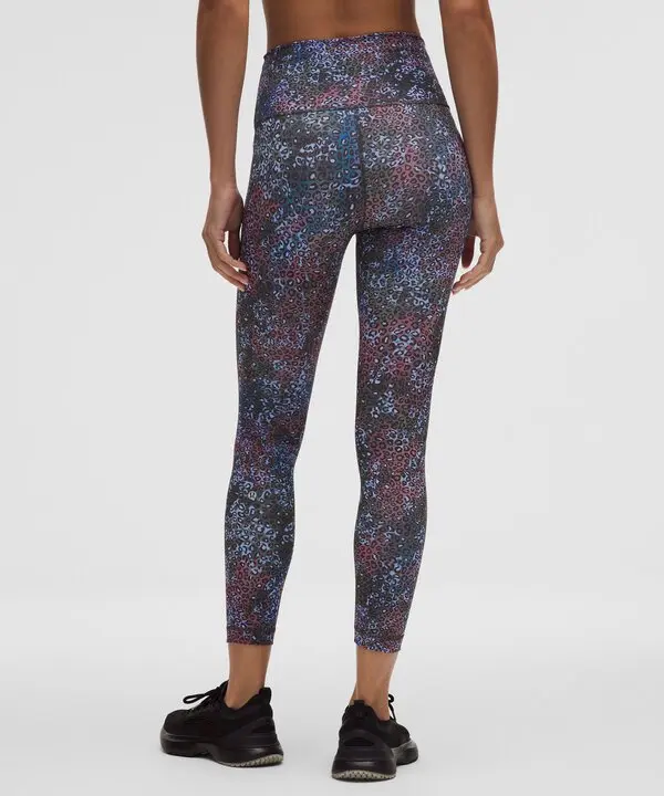Lululemon Wunder Train High-rise Tight 25 - Cosmic Leopard Multi
