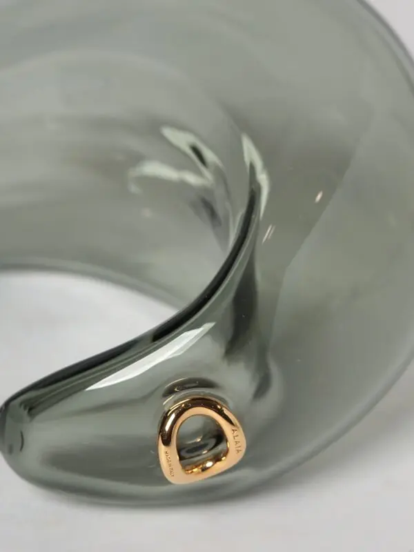 Alaïa Bubble Rigid Bracelet In Mouth-blown Glass With Engraved Logo