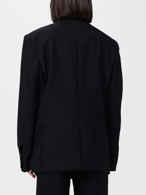 Phoebe Philo Oversized Single-breasted Blazer In Pure Wool With One-button Closure