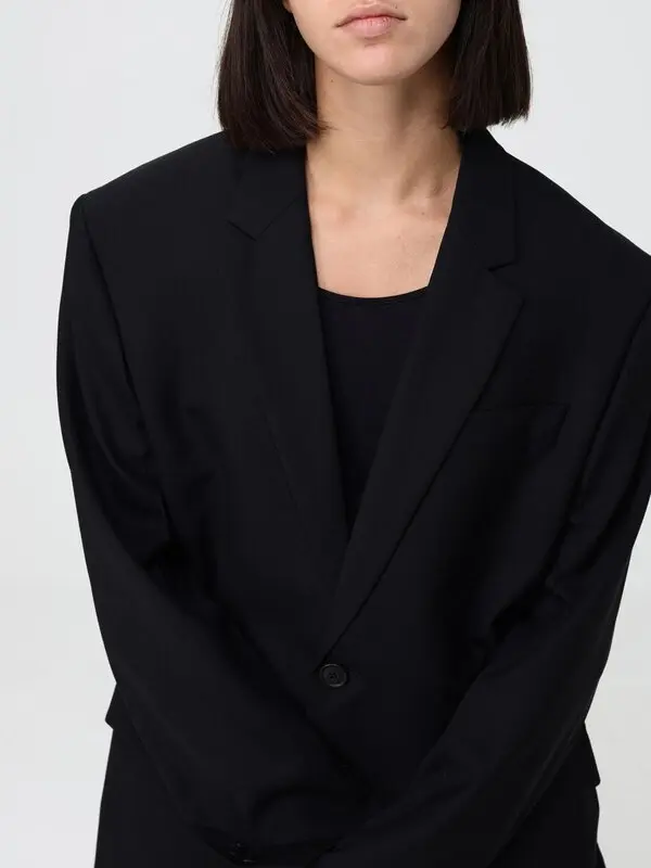 Phoebe Philo Oversized Single-breasted Blazer In Pure Wool With One-button Closure