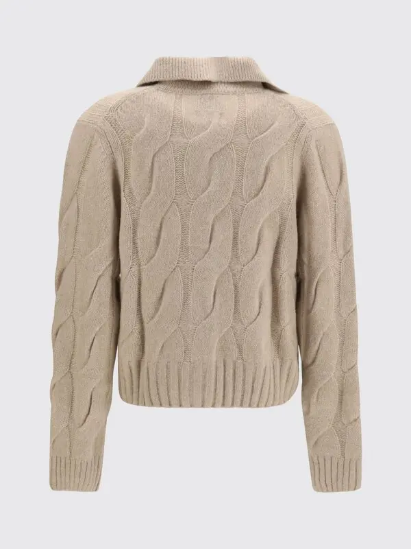 ALLUDE Cashmere And Silk Cardigan With Classic Collar And Button Closure - Olive