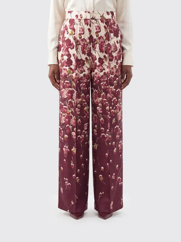 F.R.S FOR RESTLESS SLEEPERS Floral Print High-waisted Viscose Palazzo Trousers