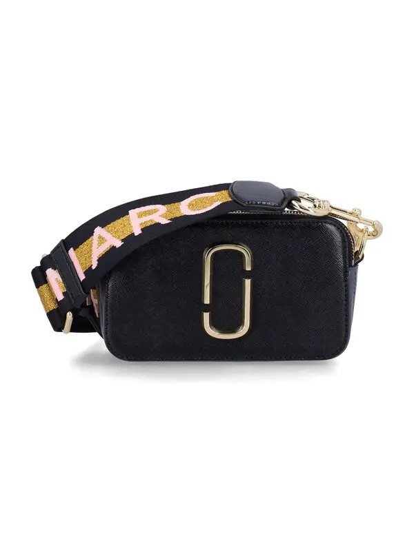 Marc Jacobs Mini Crossbody Camera Bag With Logo Strap - Nero
