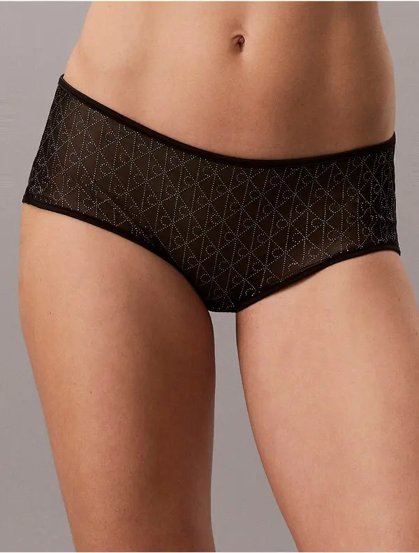 Calvin Klein Emblem Mesh Boyshort