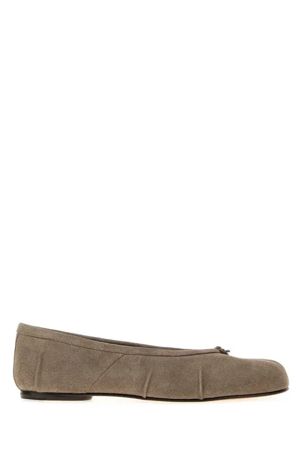 MAISON MARGIELA Dove Suede Tabi Ballerinas - Grey