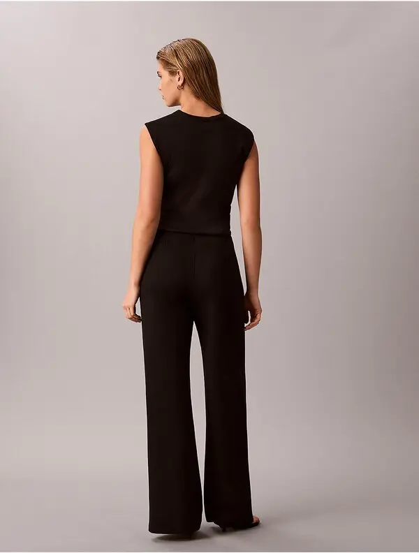 Calvin Klein High Twist Compression Pull-on Wide Leg Pants
