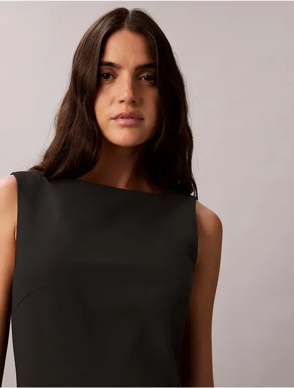 Calvin Klein Stretch Flared Sleeveless Dress