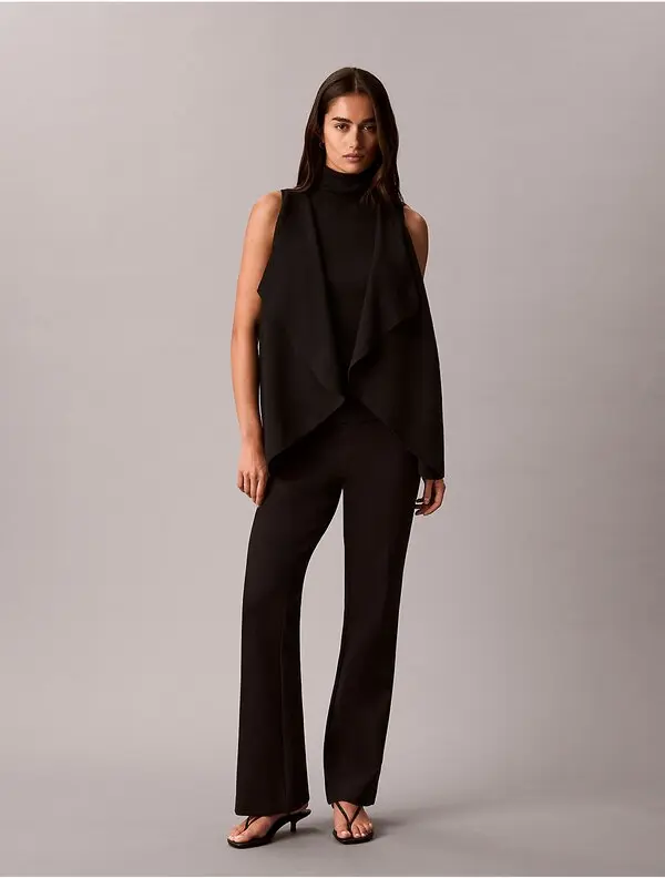 Calvin Klein Drape Mock Neck Sweater