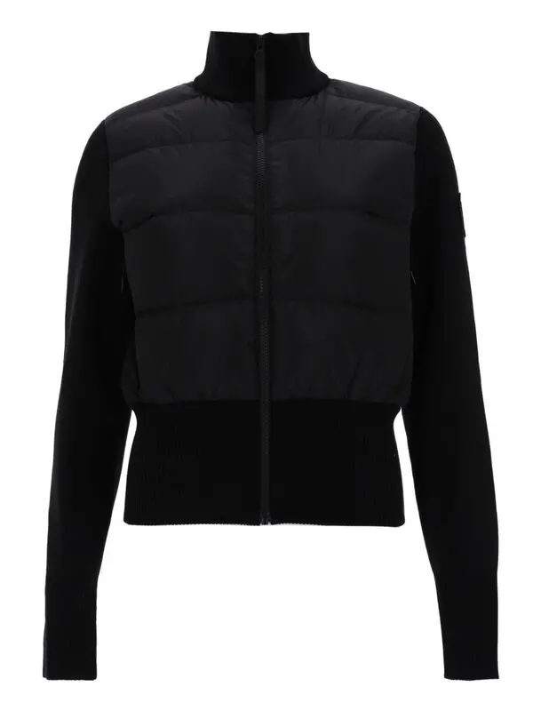 Canada Goose Hybridge Wide Quilt Knit Down Jacket - Black