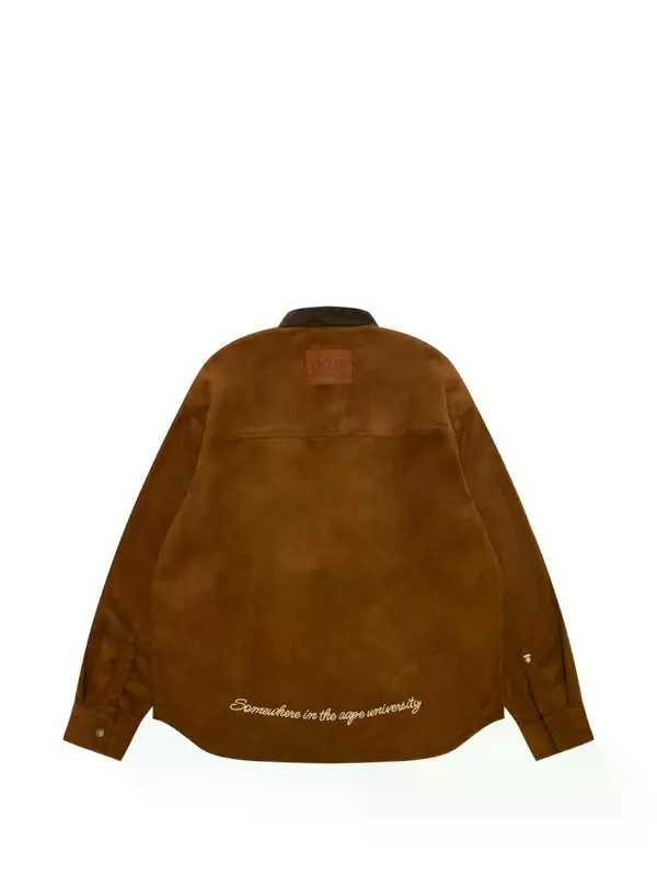 AAPE BY *A BATHING APE College Corduroy-collar Shirt
