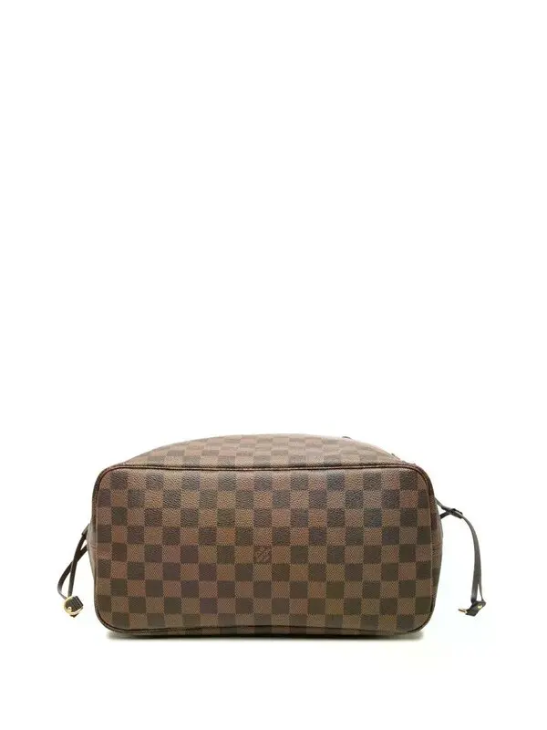LOUIS VUITTON 2014 Damier Ebene Neverfull Mm Tote Bag - Brown
