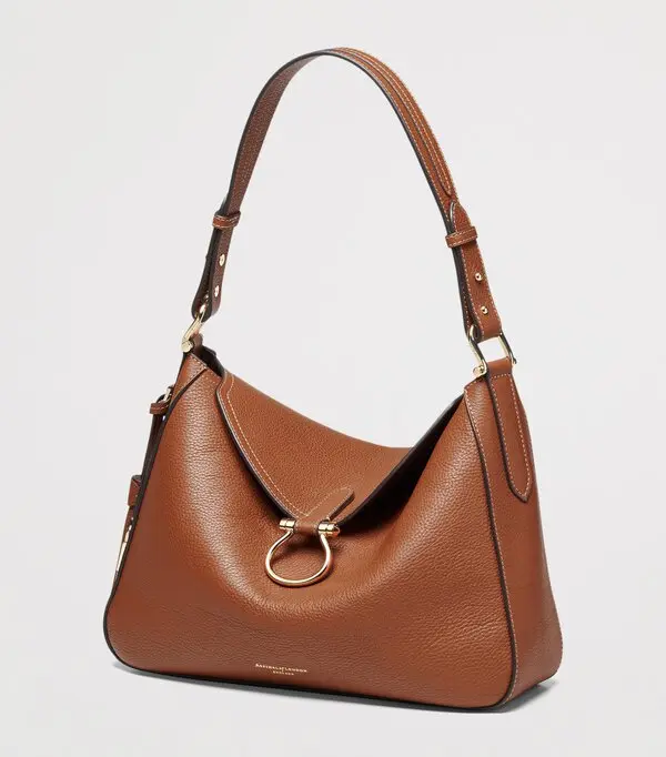 ASPINAL OF LONDON Grained Leather Ella Shoulder Bag