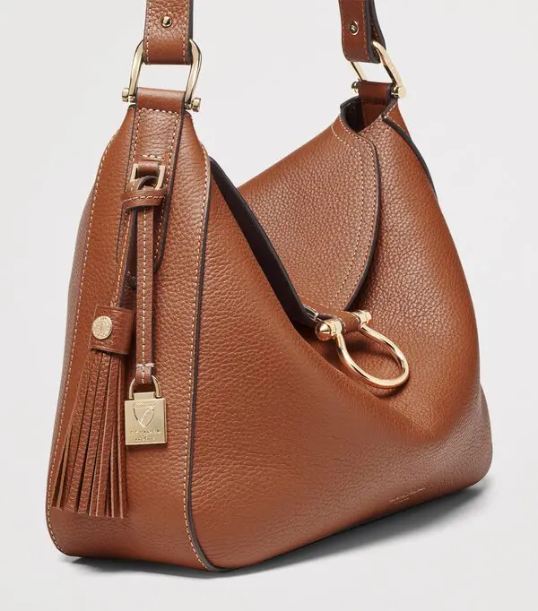 ASPINAL OF LONDON Grained Leather Ella Shoulder Bag