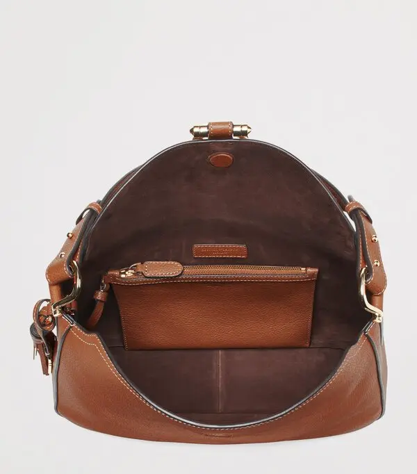 ASPINAL OF LONDON Grained Leather Ella Shoulder Bag