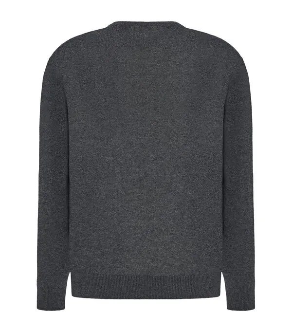THE ROW Thamm Cashmere V-neck Sweater - Grey