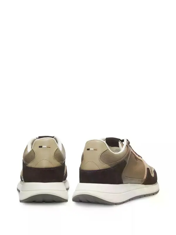 BOSS Panelled Leather Sneakers