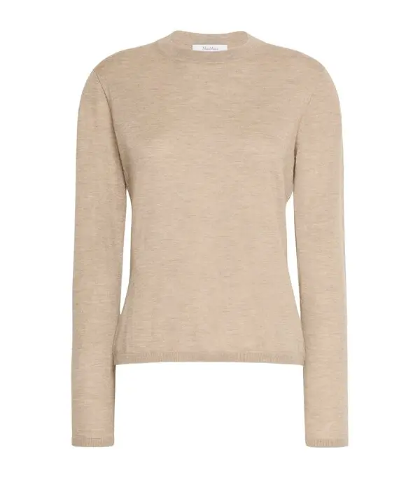Max Mara Cashmere Crew-neck Sweater - Beige