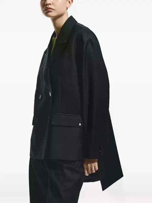 STEL Split-hem Double-breasted Blazer