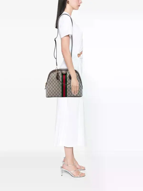 Gucci 2016-2026 Medium Gg Supreme Ophidia Web Satchel