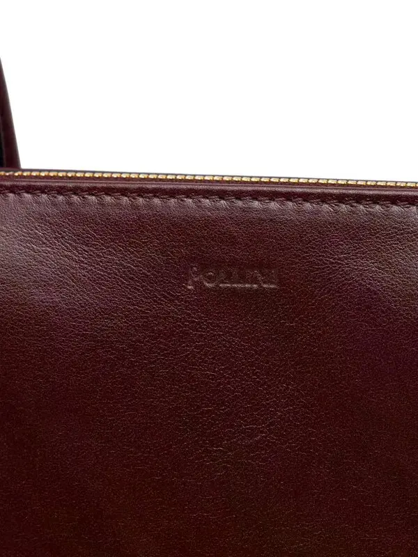 POLLINI Lady Logo-debossed Leather Tote Bag
