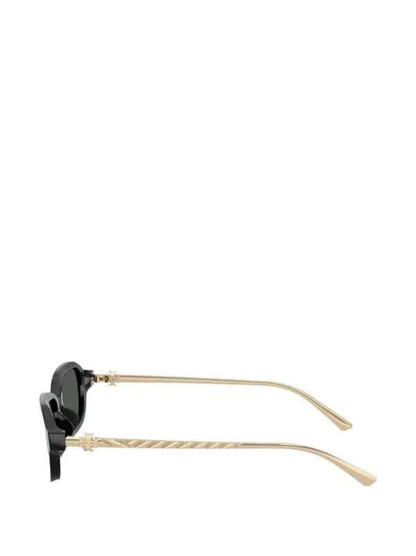 Tory Burch Kira Metal Rectangle Sunglasses