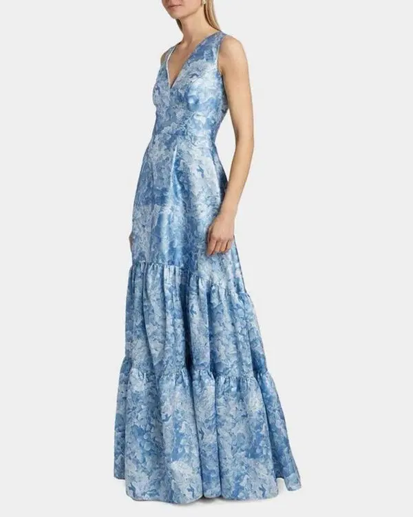 SACHIN BABI Rori Floral Mikado Gown