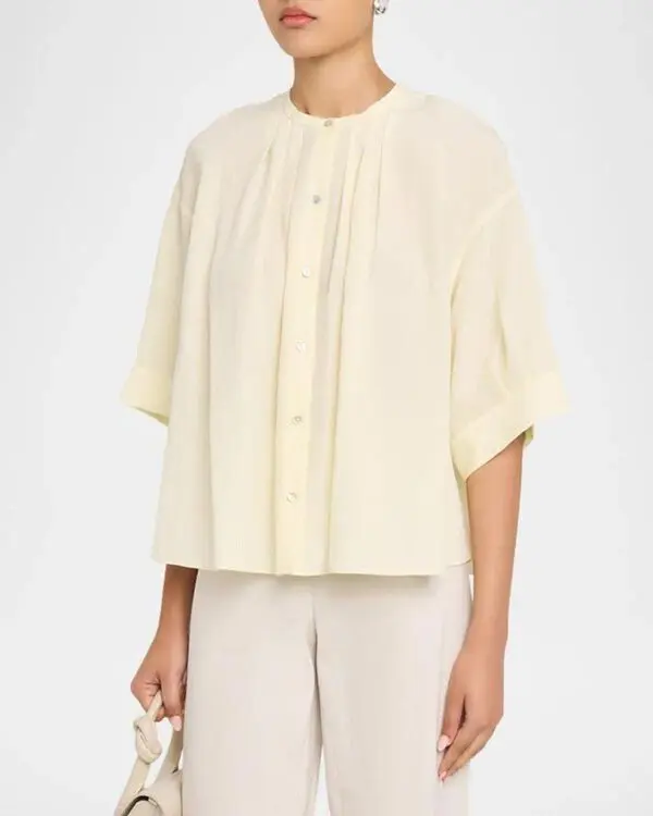 Vince Gathered A-line Top