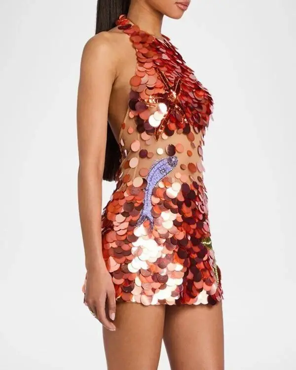 Retrofete Dorothy Sequined Mini Dress