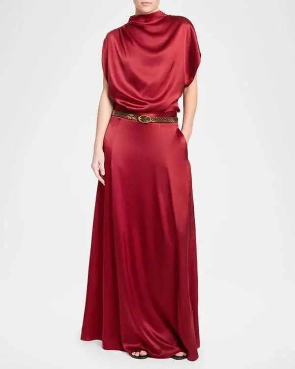 TWP Wish You Would Draped Silk Blouse
