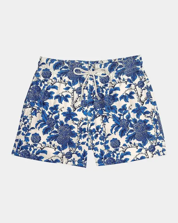 ARRELS BARCELONA Apos;s Floral Regular-fit Swim Shorts - Blue