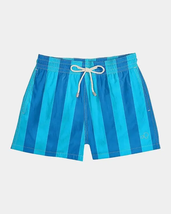 ARRELS BARCELONA Apos;s Beach House Striped Drawstring Regular-fit Swim Shorts - Multi
