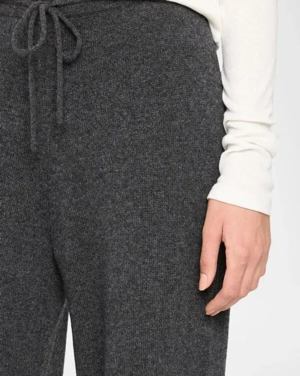 Theory Cashmere Track Pants - Charcoal
