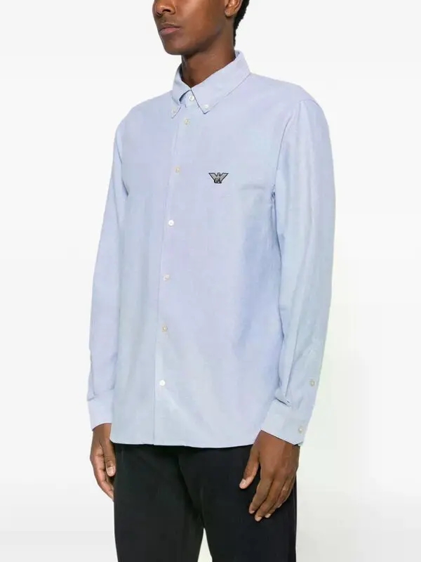 Emporio Armani Logo-patch Button-down Shirt