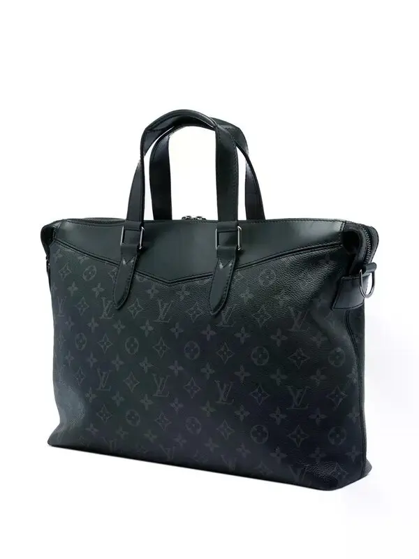 LOUIS VUITTON 2019 Monogram Eclipse Explorer Business Bag - Black