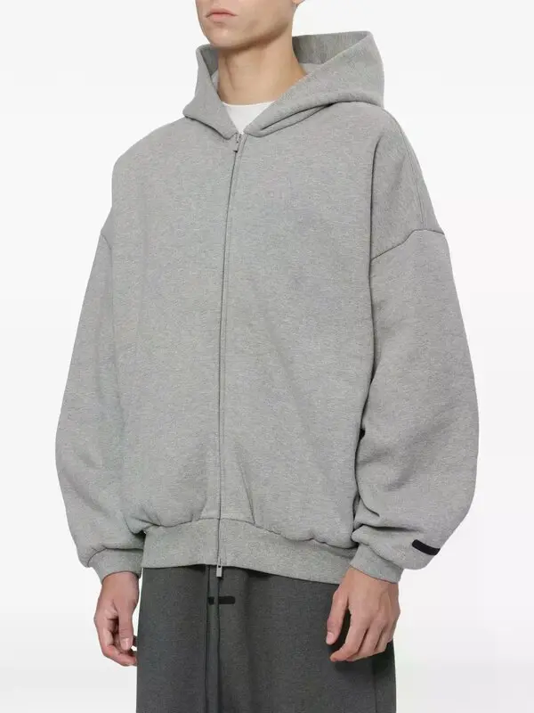 Fear Of God Logo-embossed Zip-up Hoodie