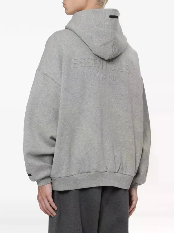 Fear Of God Logo-embossed Zip-up Hoodie