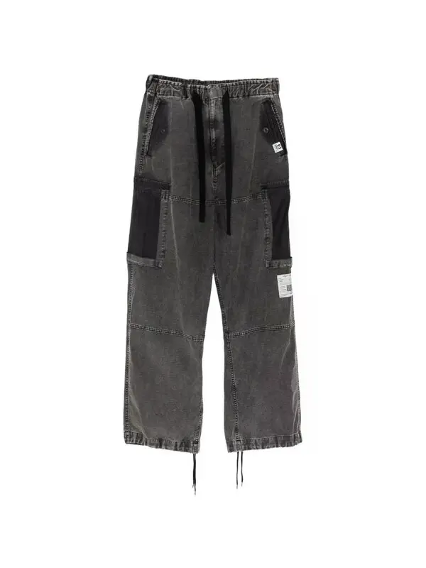 Mihara Yasuhiro Cotton Satin Cargo Pants