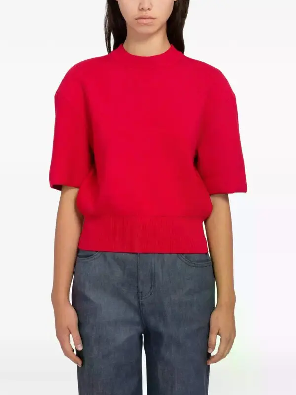 AMOMENTO Short-sleeve Sweater