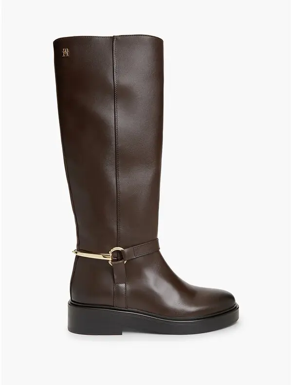 Tommy Hilfiger Leather Riding Boot