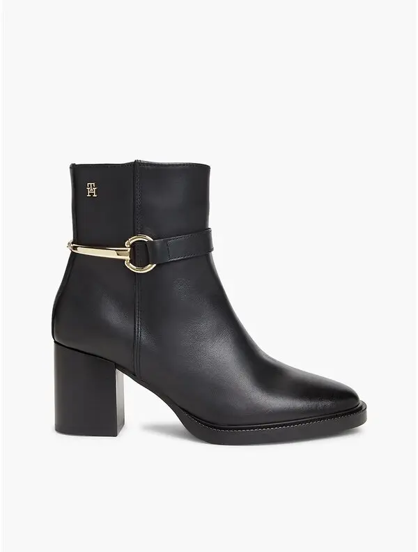 Tommy Hilfiger Leather Ankle Riding Boot