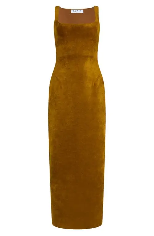 Alaïa Tailored Velvet Sheath Dress