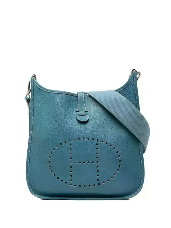 Hermès 2007 Clemence Evelyne I 29 Crossbody Bag - Blue