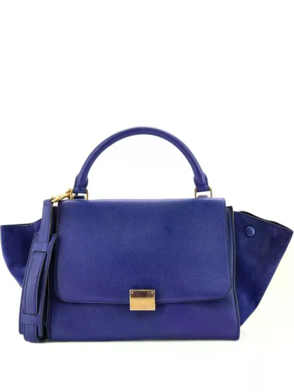 Celine Trapeze Bag Leather Small Satchel