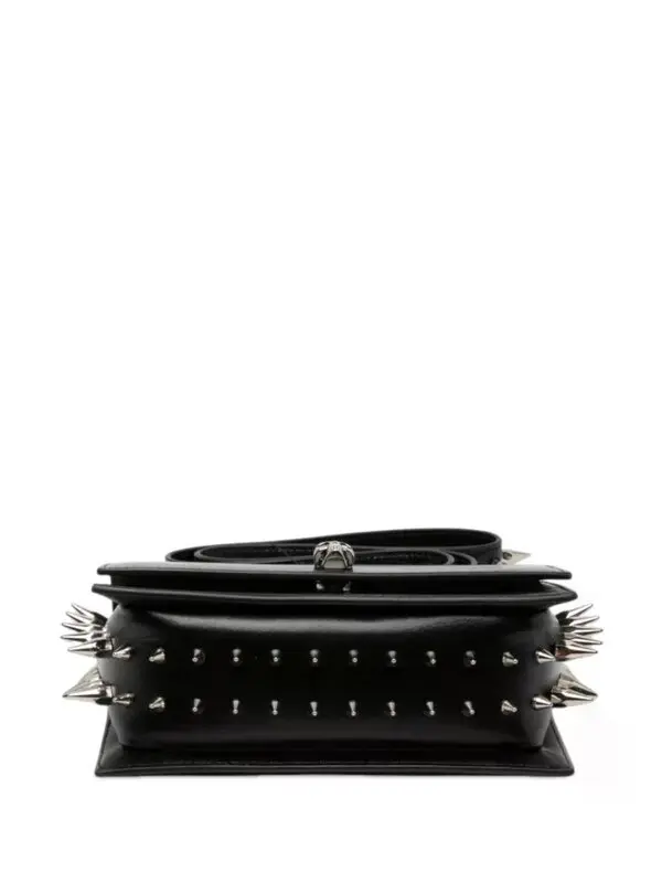 Alexander McQueen 2023 Small Smooth Calfskin Skull Biker Crossbody Bag