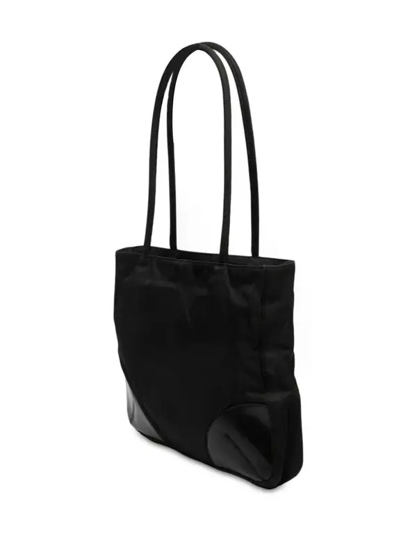 Prada 2013-2026 Vitello Trimmed Tessuto Tote Bag