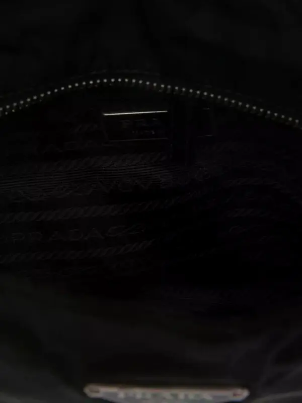 Prada 2013-2026 Vitello Trimmed Tessuto Tote Bag