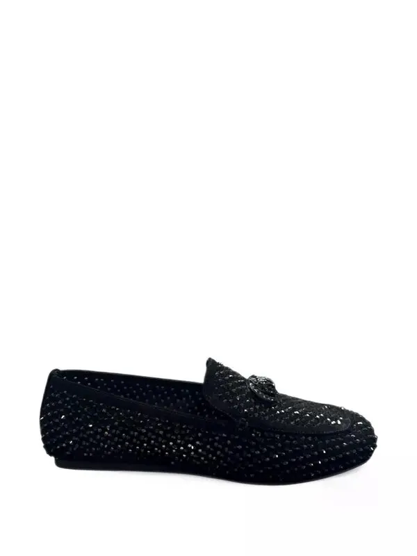 Kurt Geiger Crystal-embellished Loafers