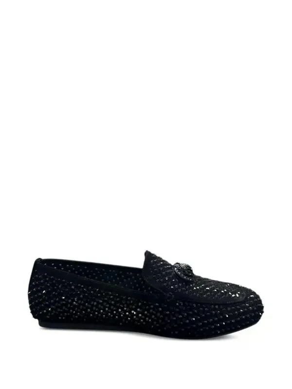 Kurt Geiger Crystal-embellished Loafers - Black
